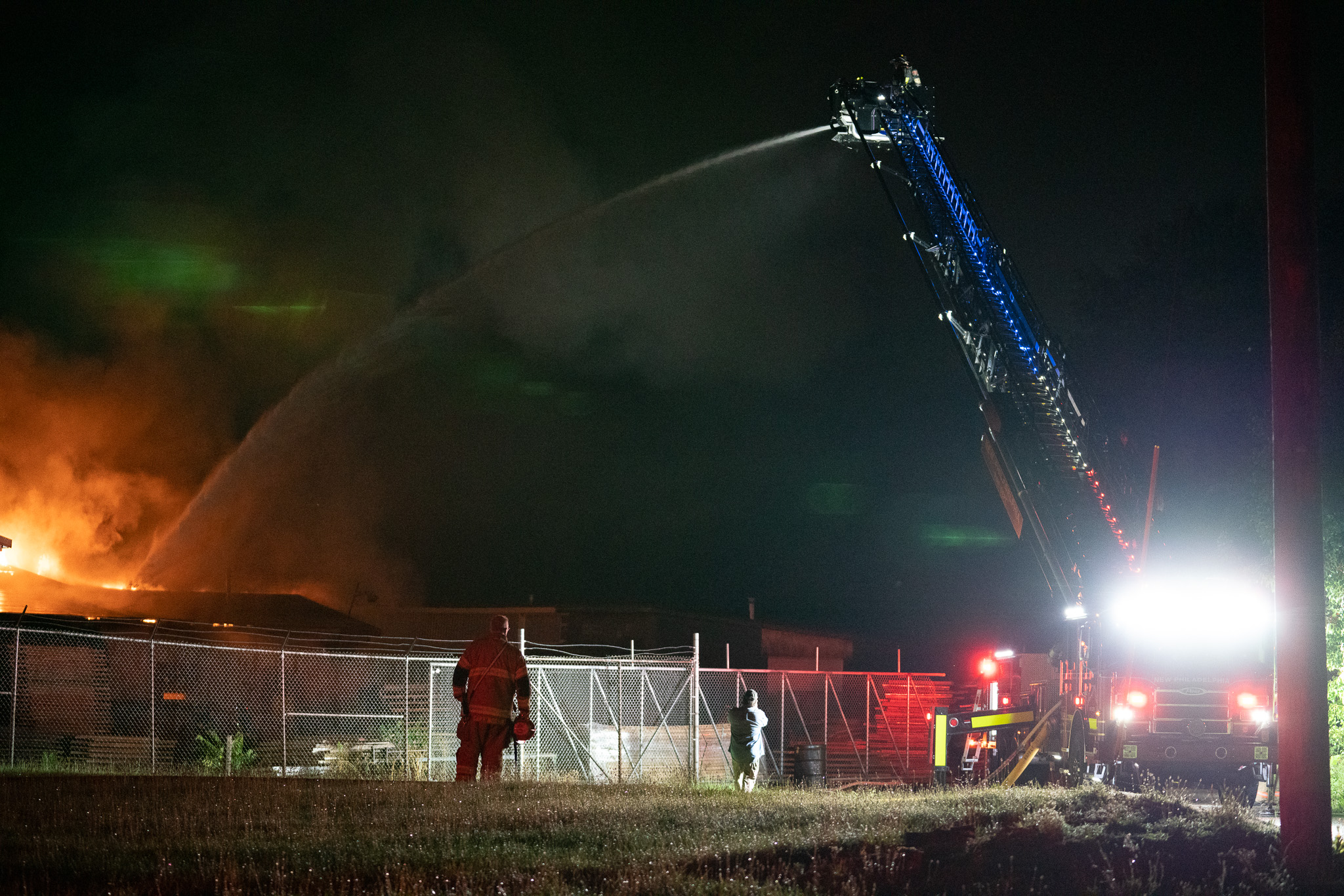 Lightning strike causes fire at empty storage building in Dover - WJER ...