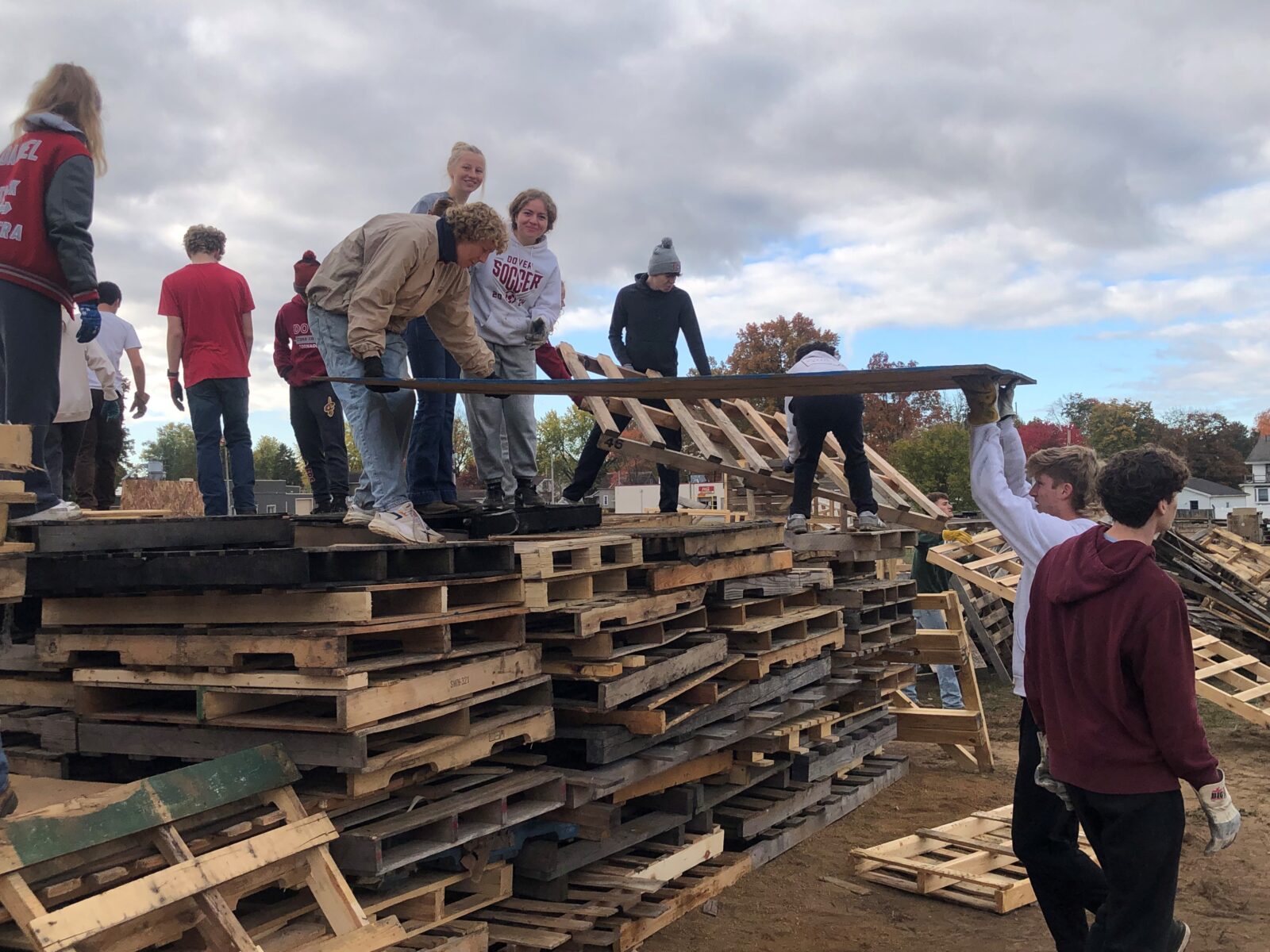 Bonfire, spaghetti dinners get communities ready for rivalry - WJER ...